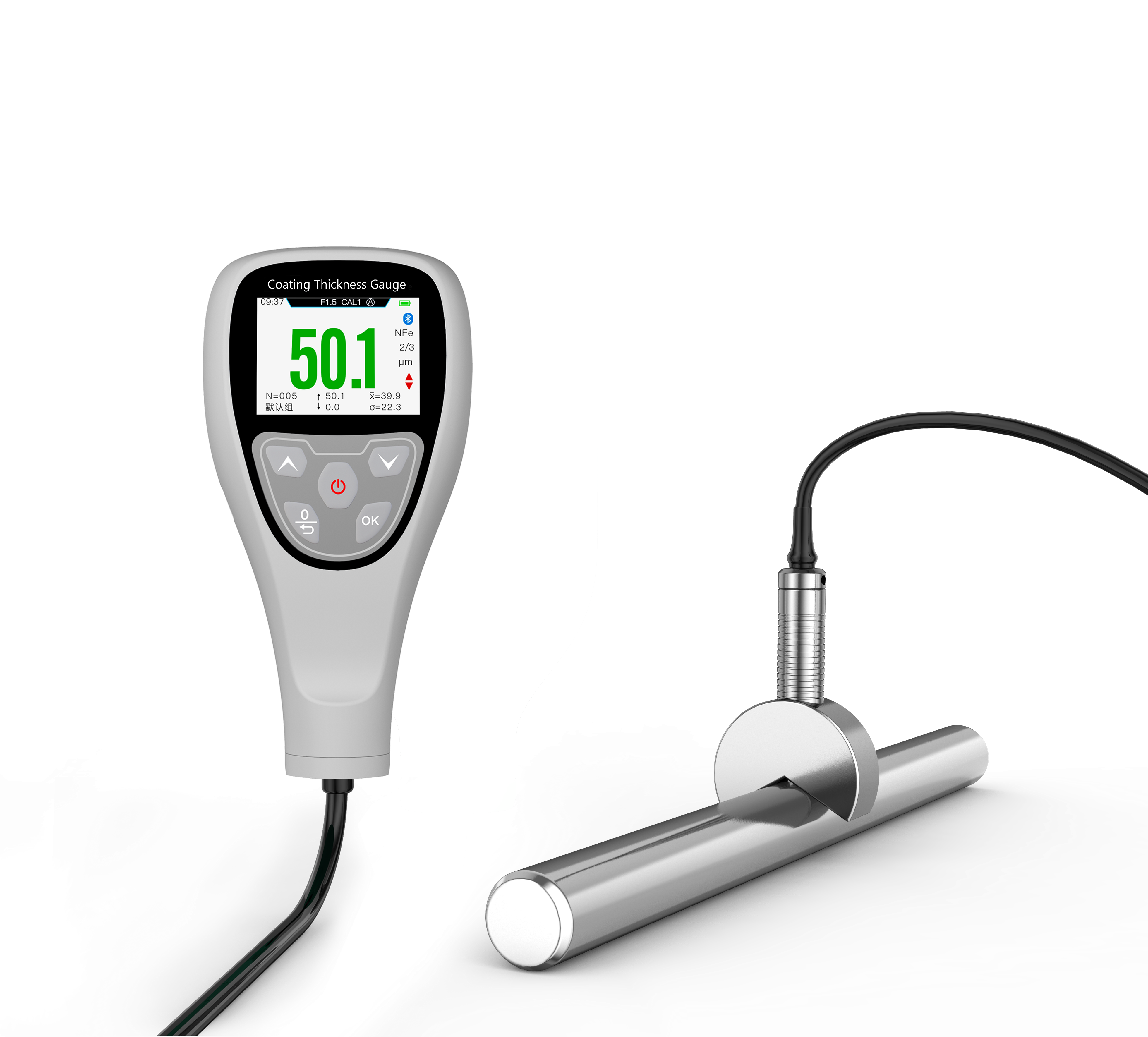 Cylinder Specialized Coating Thickness Tester Zinc Plating Paint ...