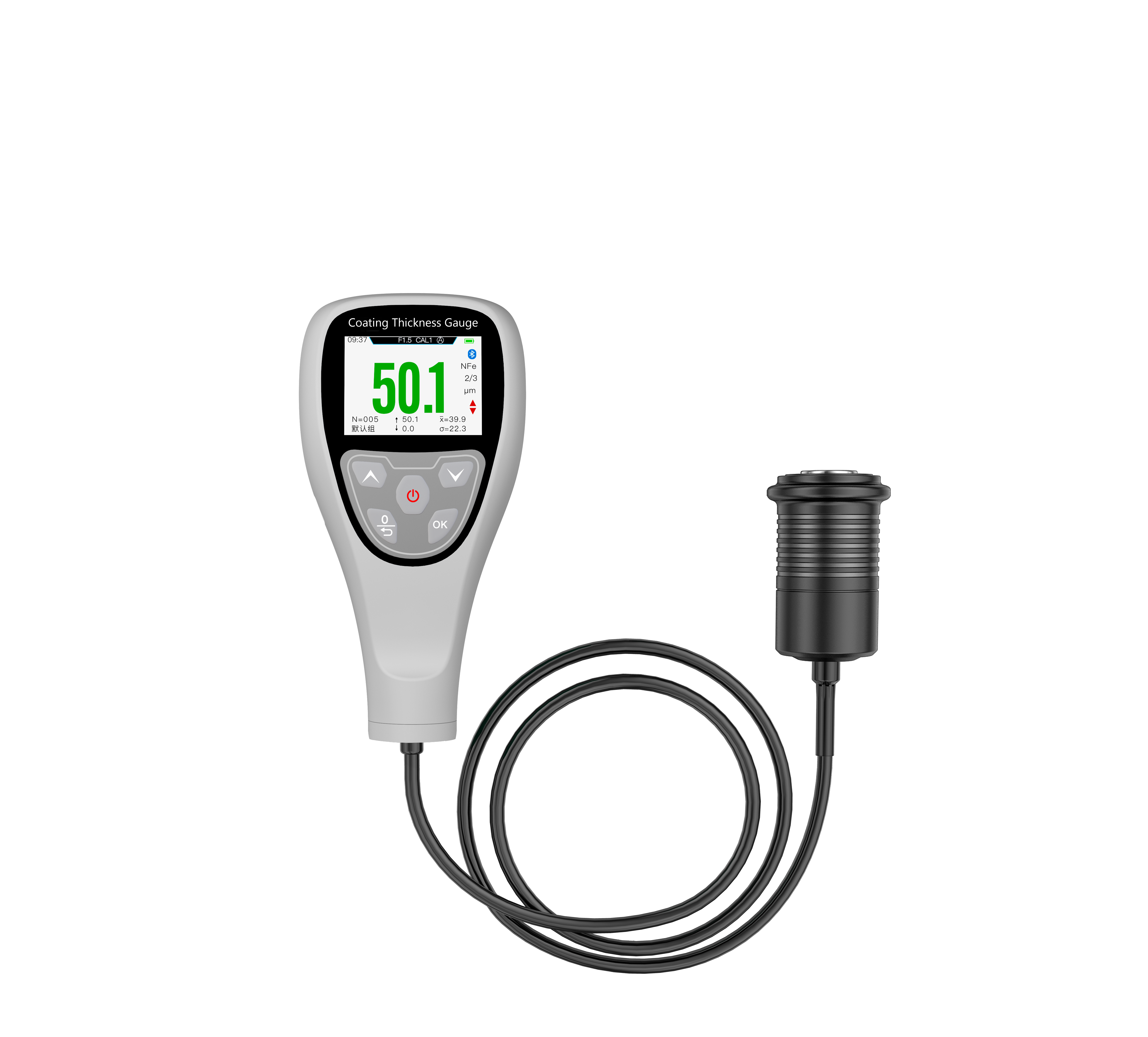 High Precision Digital Paint Thickness Gauge Spray Coatings With Wide ...